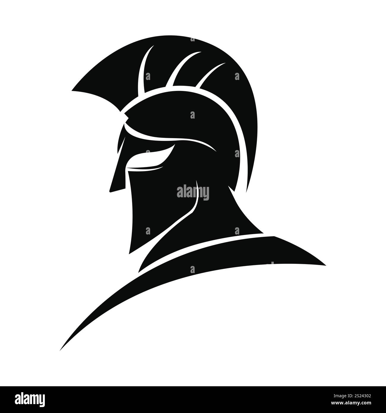 Spartan Helmet Graphic Illustration logo Stock Vector Image & Art - Alamy