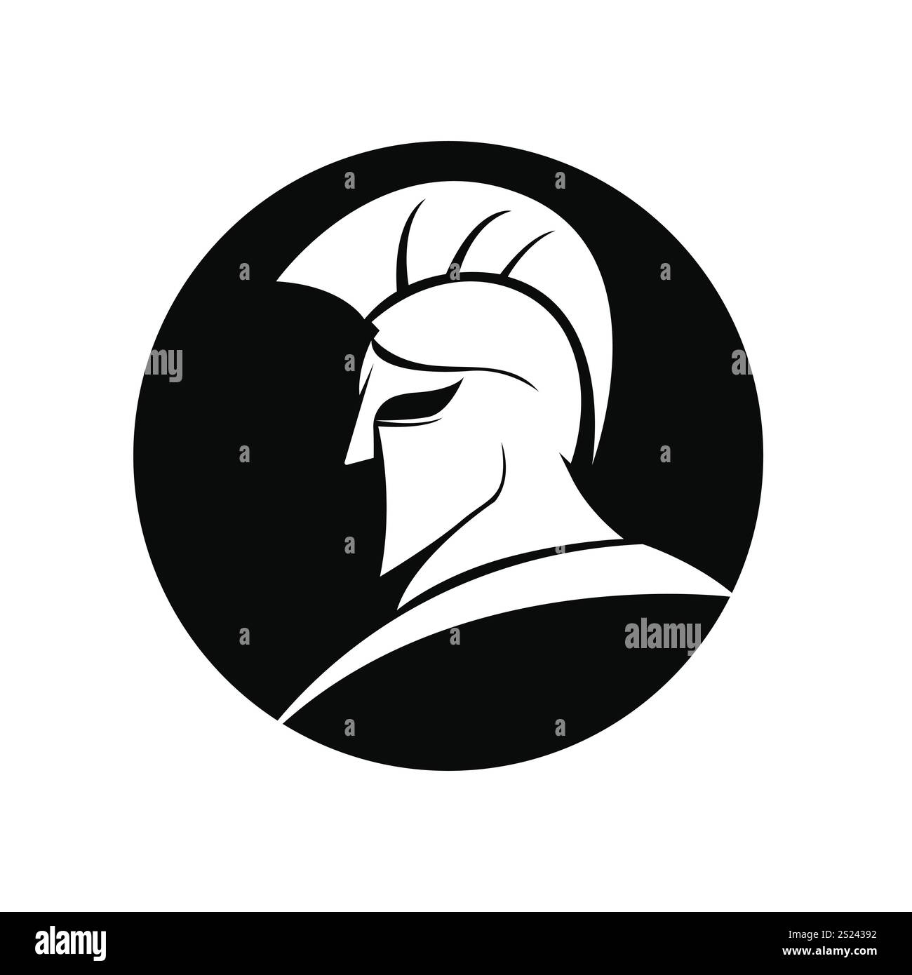 Spartan Helmet Graphic Illustration logo Stock Vector Image & Art - Alamy