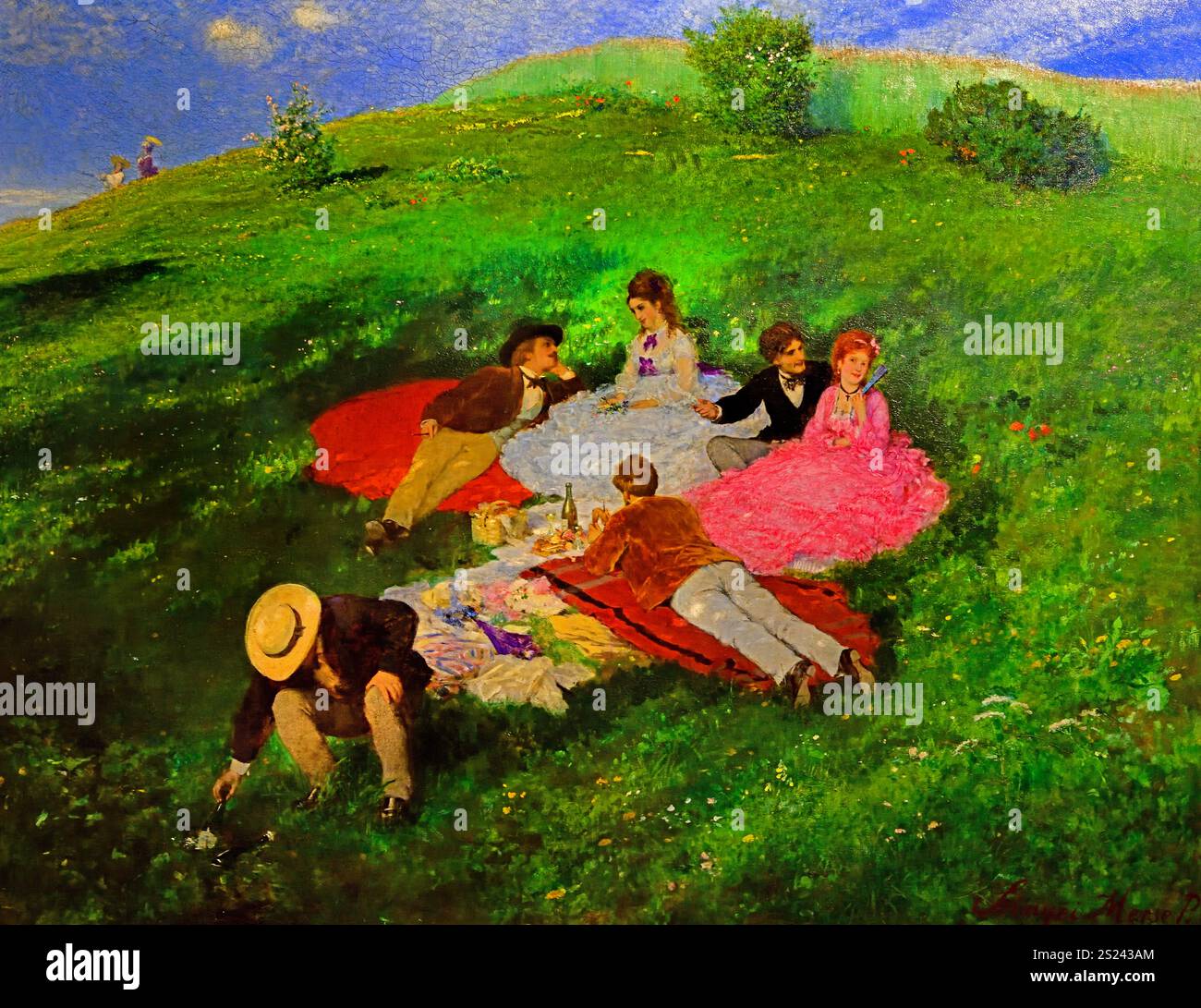 Picnic in May 1873 Szinyei Merse Pal 1845-1920 Fine Art Museum ...