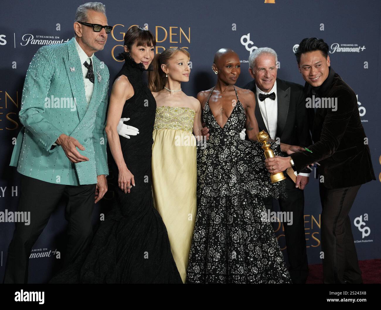 Los Angeles, USA. 05th Jan, 2025. (L-R) WICKED Cast & Crew - Jeff ...