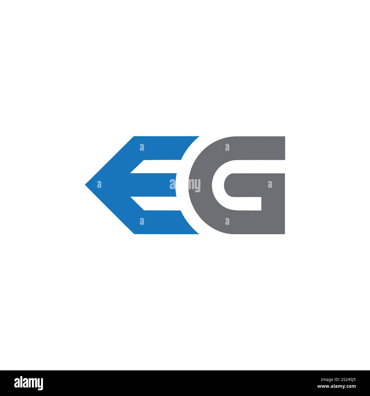 EG monogram logo, initial eg letter logo vector, initial ge letter logo ...