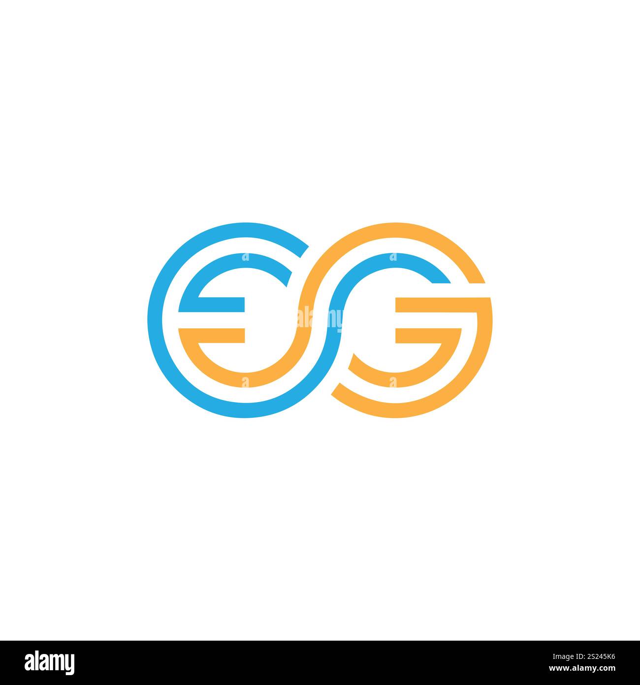 EG monogram logo, initial eg letter logo vector, initial ge letter logo ...