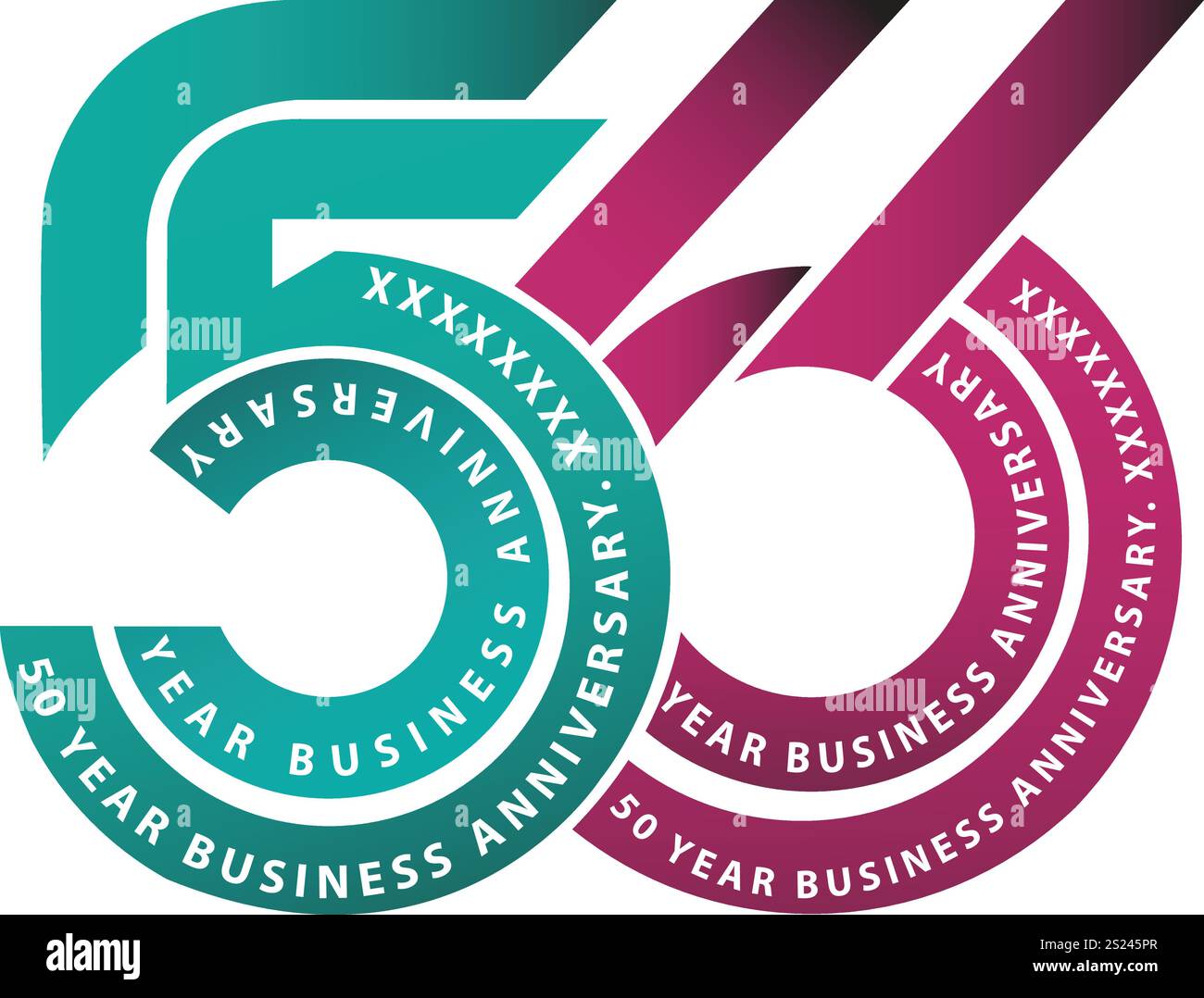 50 Years Business Anniversary Logo Design Professional & Classic Stock ...