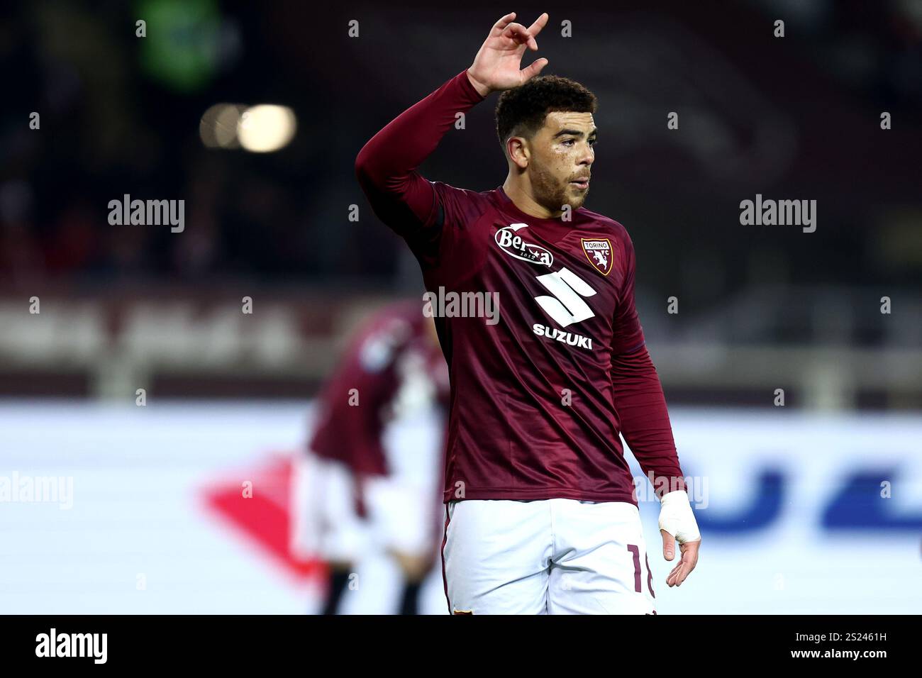 Torino, Italy. 05th Jan, 2025. Che Adams of Torino Fc gestures during ...