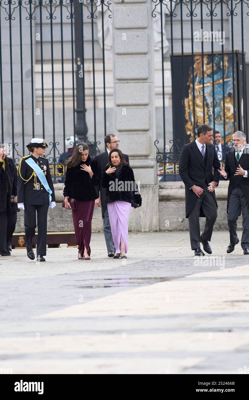 Madrid. Spain. 20250106, Queen Letizia of Spain, Crown Princess Leonor ...