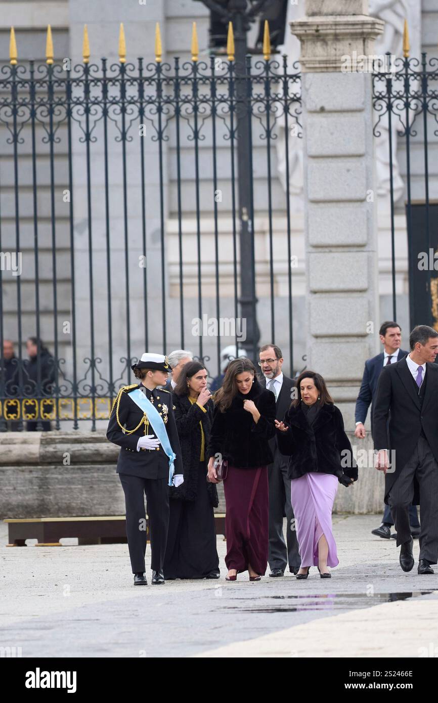 Madrid. Spain. 20250106, Queen Letizia of Spain, Crown Princess Leonor ...