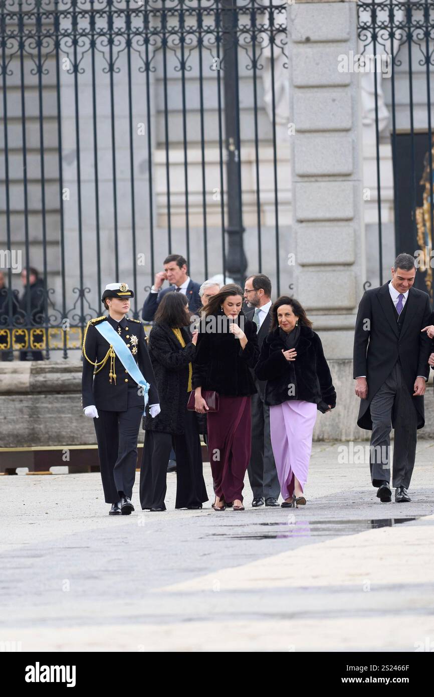 Madrid. Spain. 20250106, Queen Letizia of Spain, Crown Princess Leonor ...