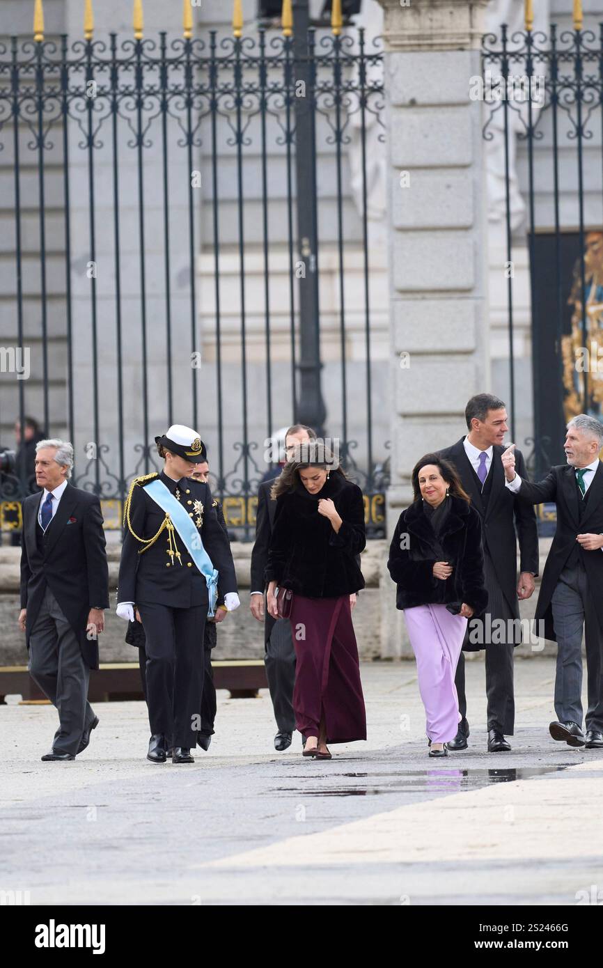 Madrid. Spain. 20250106, Queen Letizia of Spain, Crown Princess Leonor ...