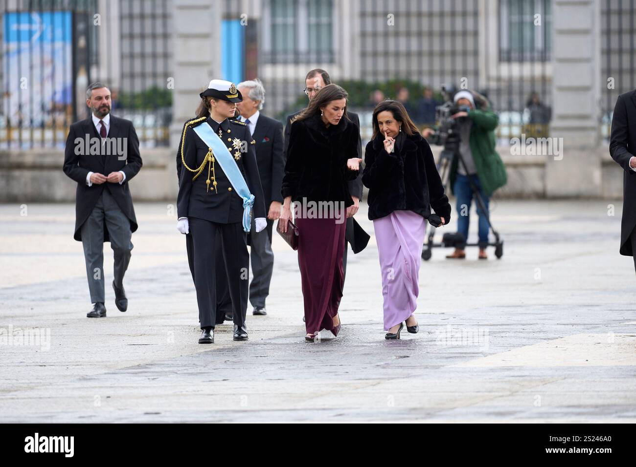 Madrid. Spain. 20250106, Queen Letizia of Spain, Crown Princess Leonor ...