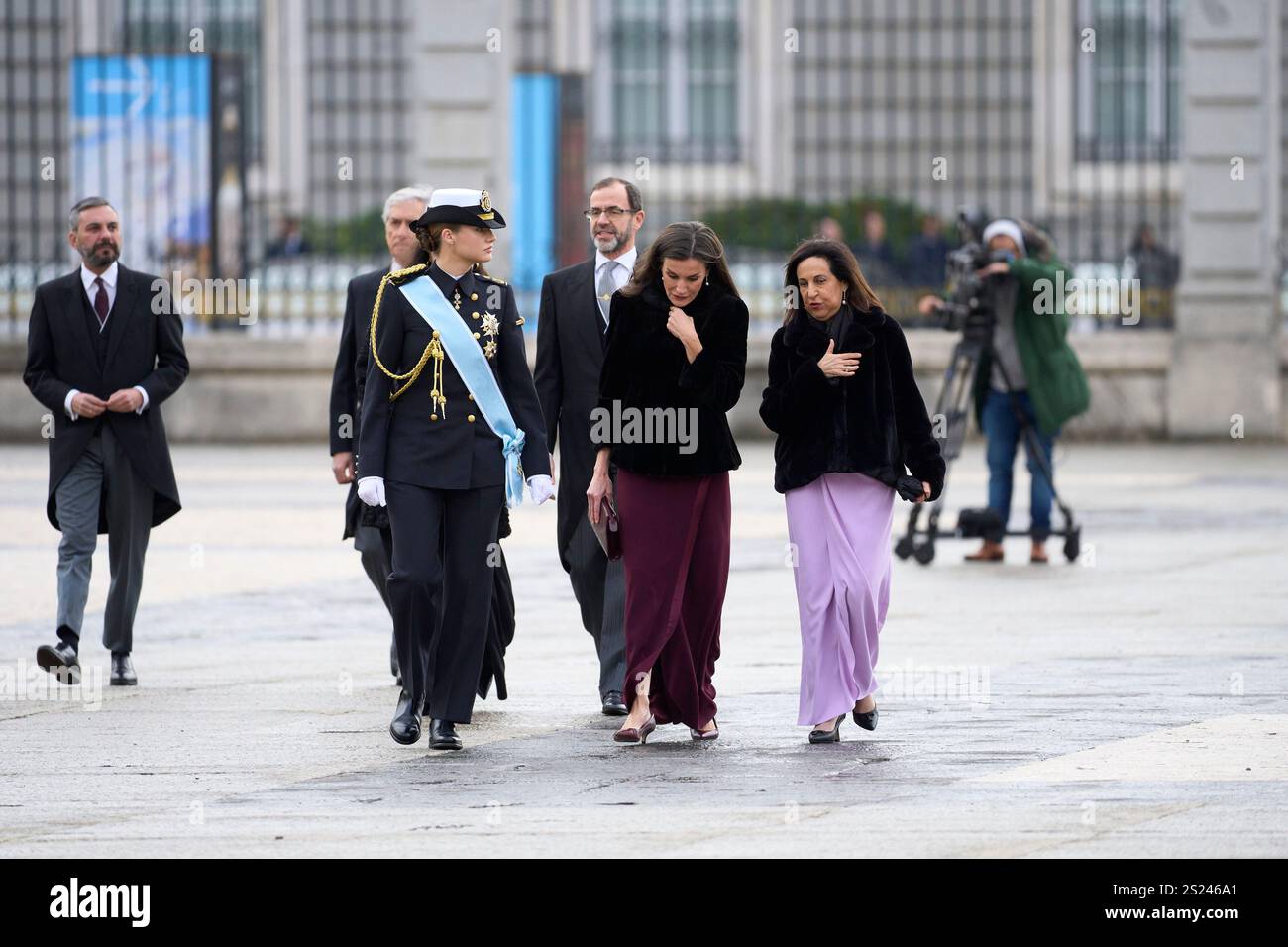 Madrid. Spain. 20250106, Queen Letizia of Spain, Crown Princess Leonor ...