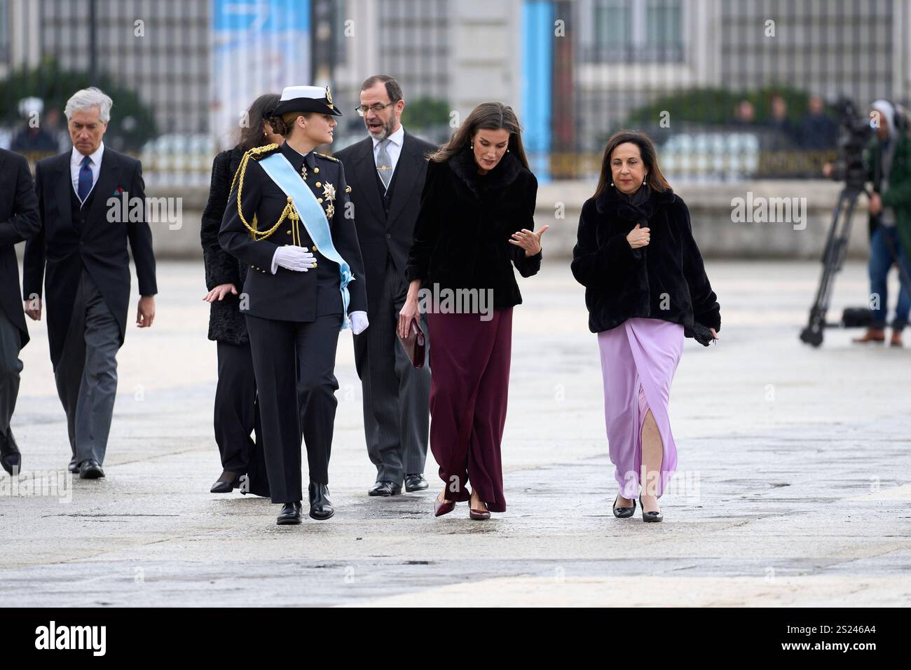 Madrid. Spain. 20250106, Queen Letizia of Spain, Crown Princess Leonor ...