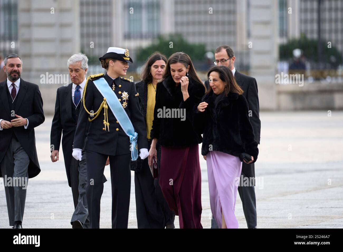 Madrid. Spain. 20250106, Queen Letizia of Spain, Crown Princess Leonor ...
