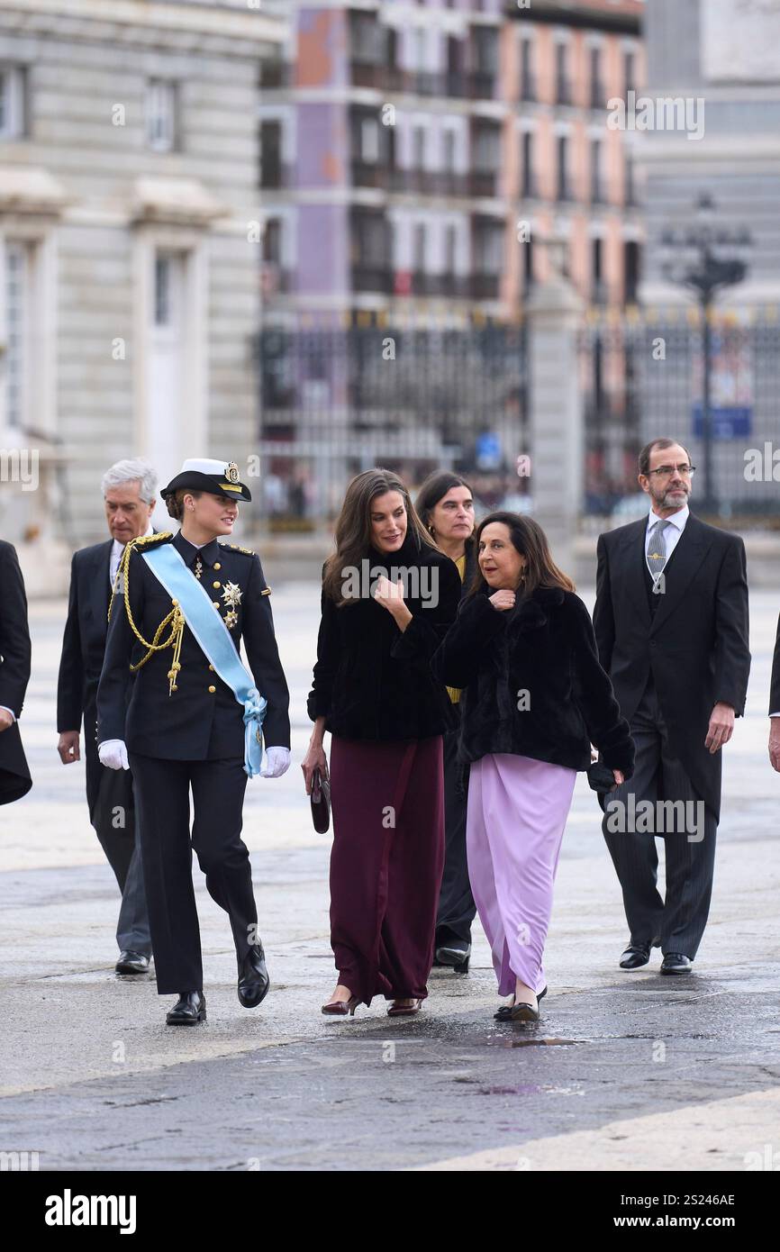 Madrid. Spain. 20250106, Queen Letizia of Spain, Crown Princess Leonor ...