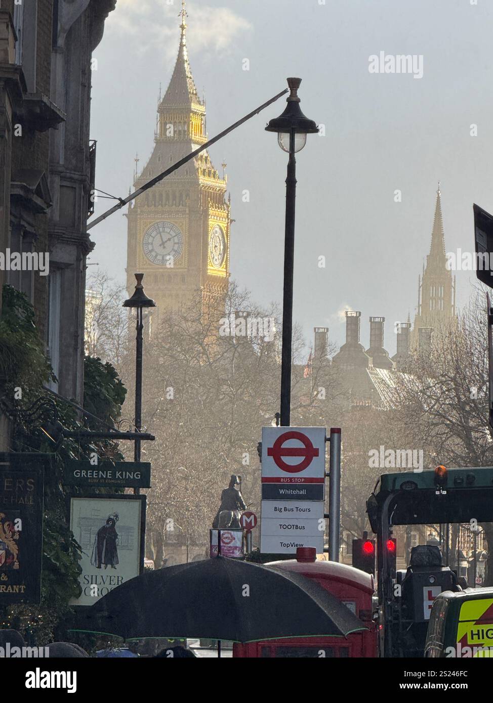 London, UK. January 6th 2025. Mixed weather today in London. The rain ...