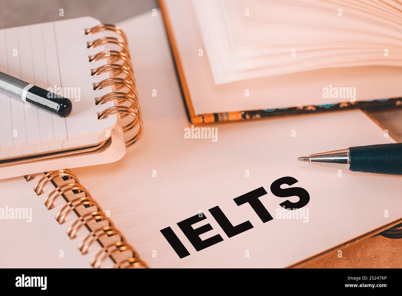 IELTS written in notebook (International English Language Testing ...