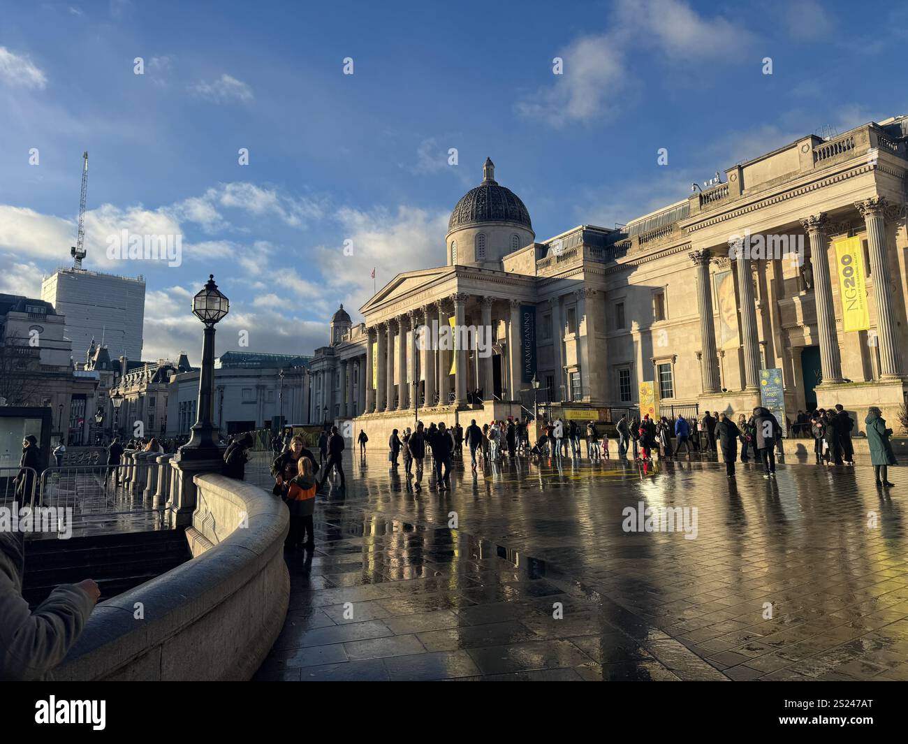 London UK January 6th 2025. After a bout of heavy rain, the cloud parts ...