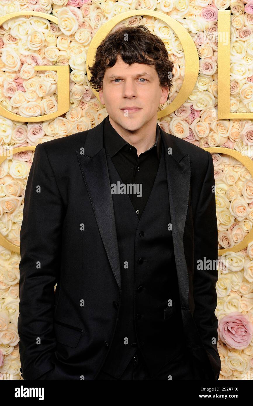Jesse Eisenberg bei der Verleihung der 82. Golden Globe Awards 2025 im ...