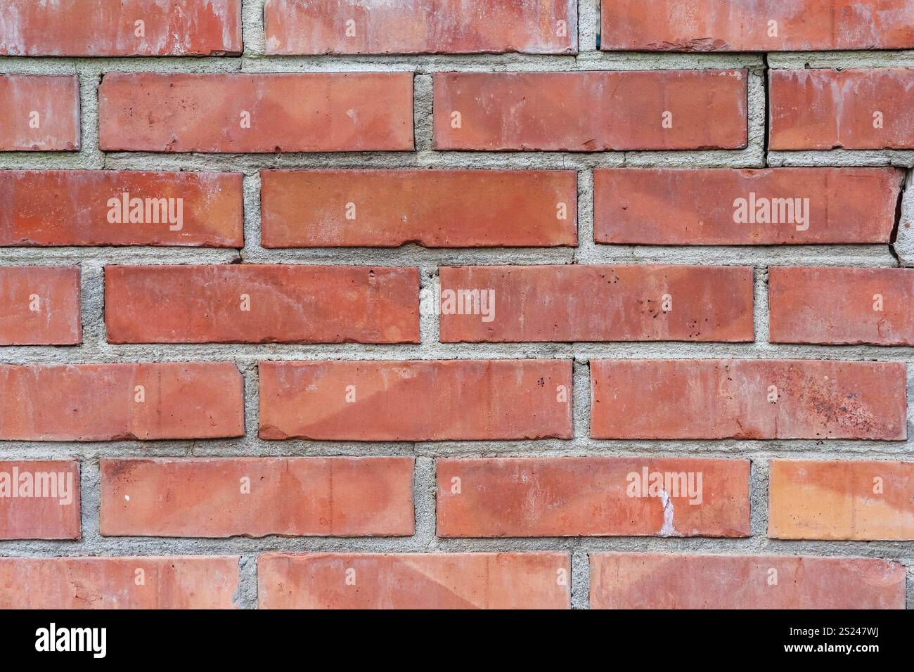 Red bricks with worn finish hi-res stock photography and images - Alamy