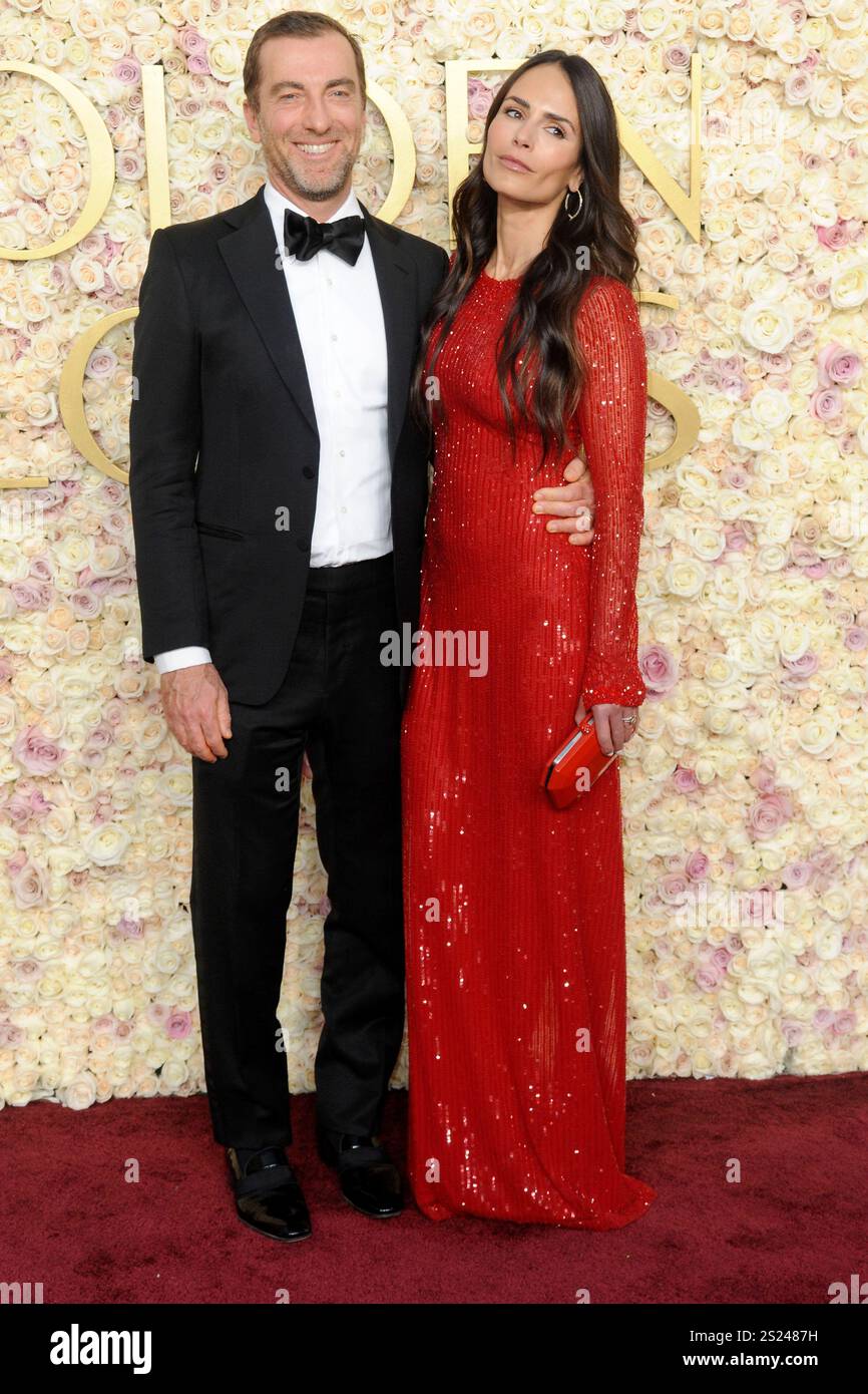 Jordana Brewster mit Ehemann Mason Morfit bei der Verleihung der 82. Golden Globe Awards 2025 im ...