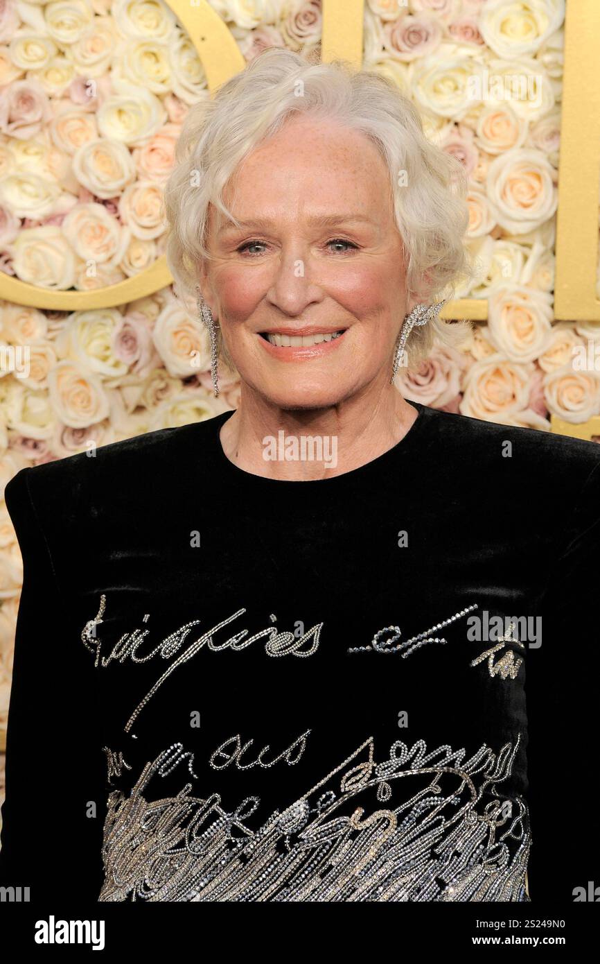 Glenn Close bei der Verleihung der 82. Golden Globe Awards 2025 im ...