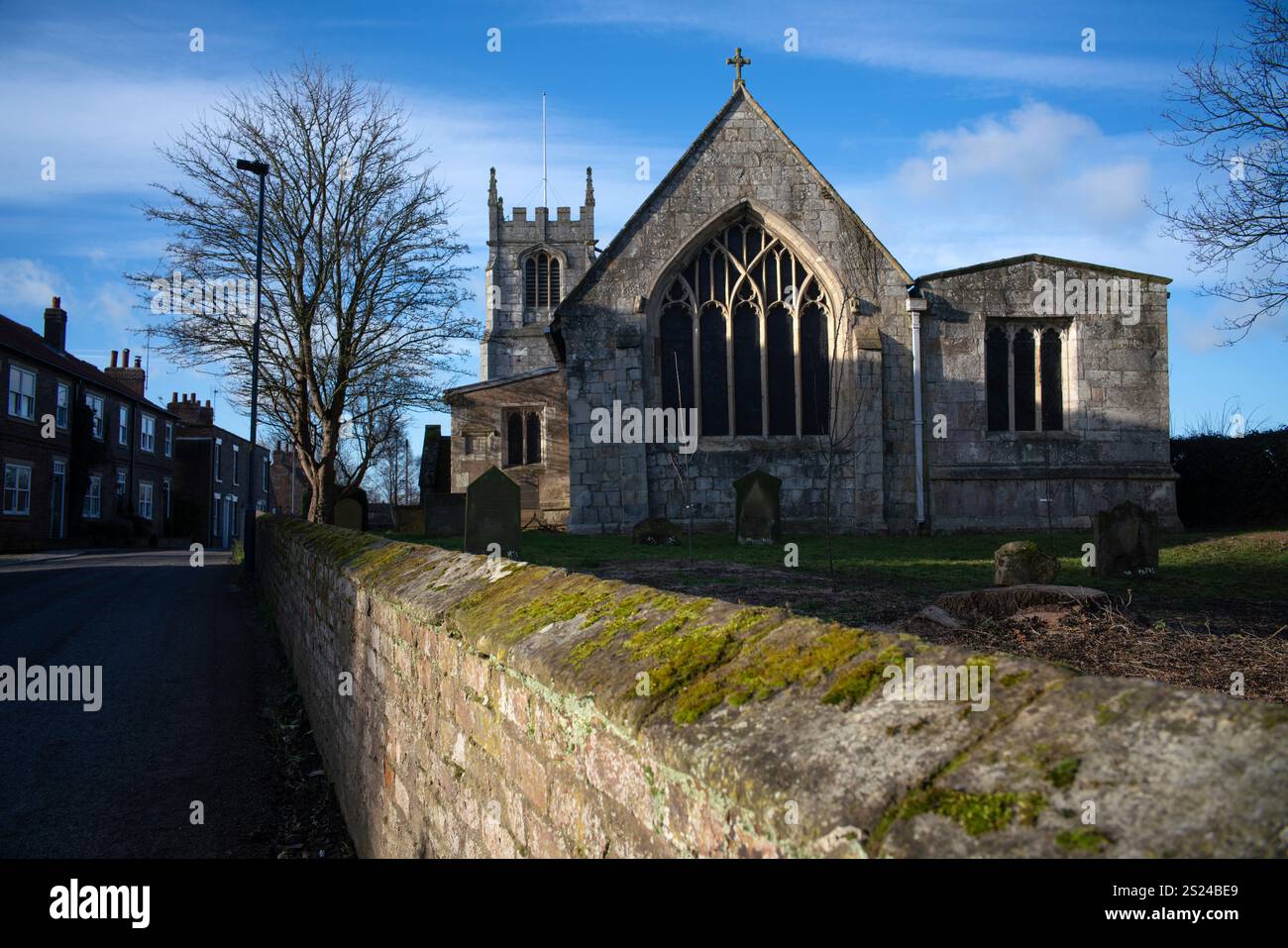 All Saints' church in Cawood, Yorkshire. Next to the river Ouse and ...