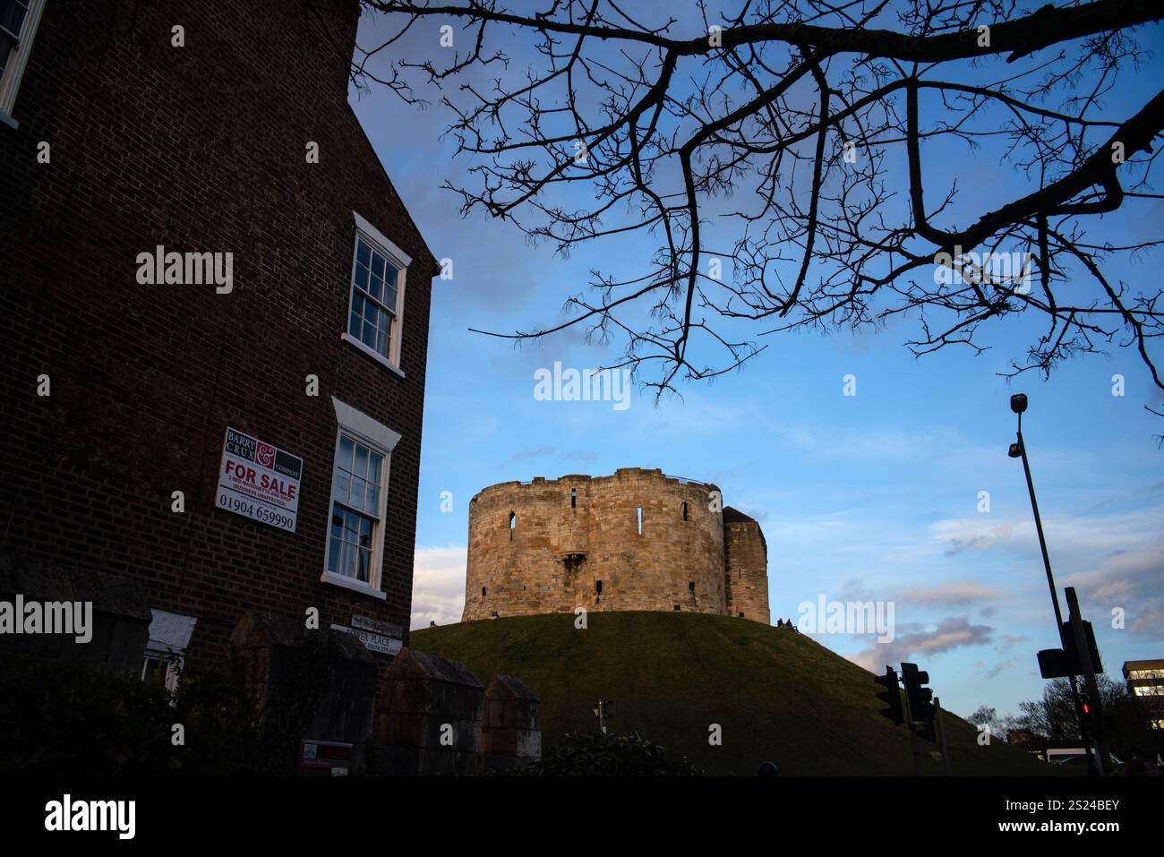 Clifford's Tower, York Castle, York, UK Stock Photo - Alamy