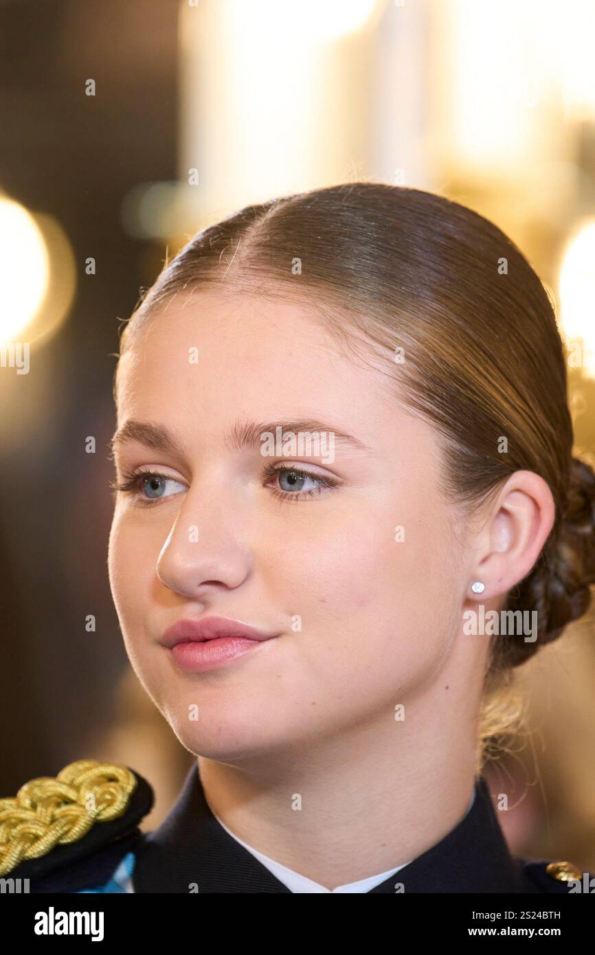 Madrid, Spain. 06th Jan, 2025. Crown Princess Leonor attends New Year's ...