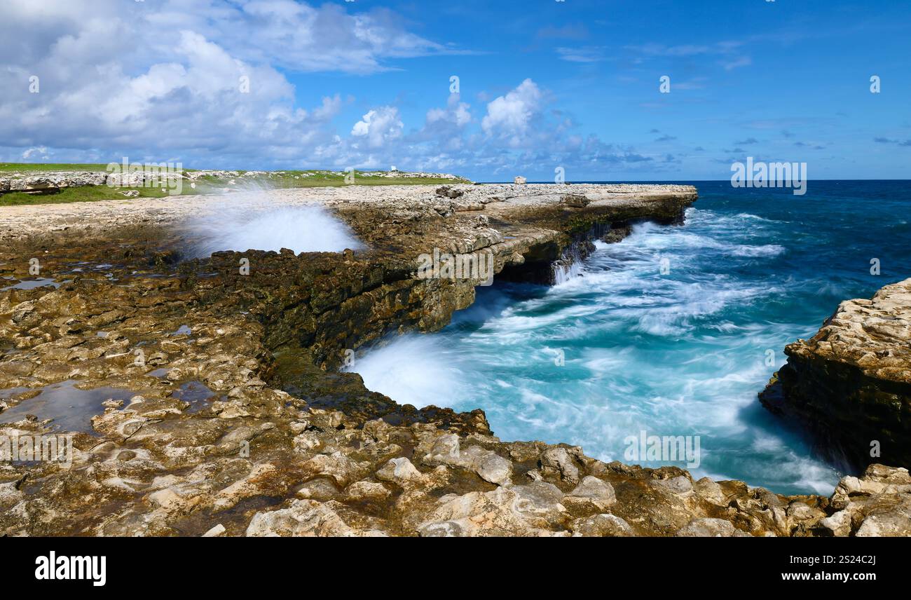 Devil's Bridge, Antigua Stock Photo - Alamy