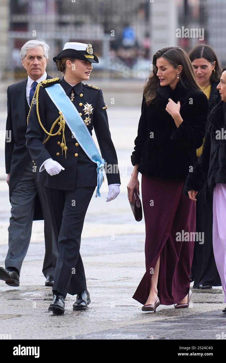 Madrid, Spain. 06th Jan, 2025. Queen Letizia of Spain, Crown Princess ...