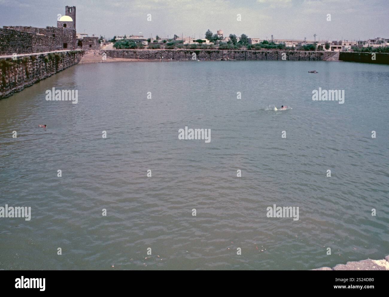 Open cistern, Bosra, Daraa, Syria 1987 Stock Photo - Alamy