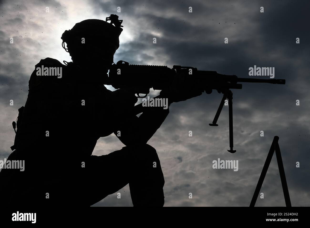 Taji, Iraq. 06th Jan, 2025. An Iraqi soldier takes part in the Army Day ...