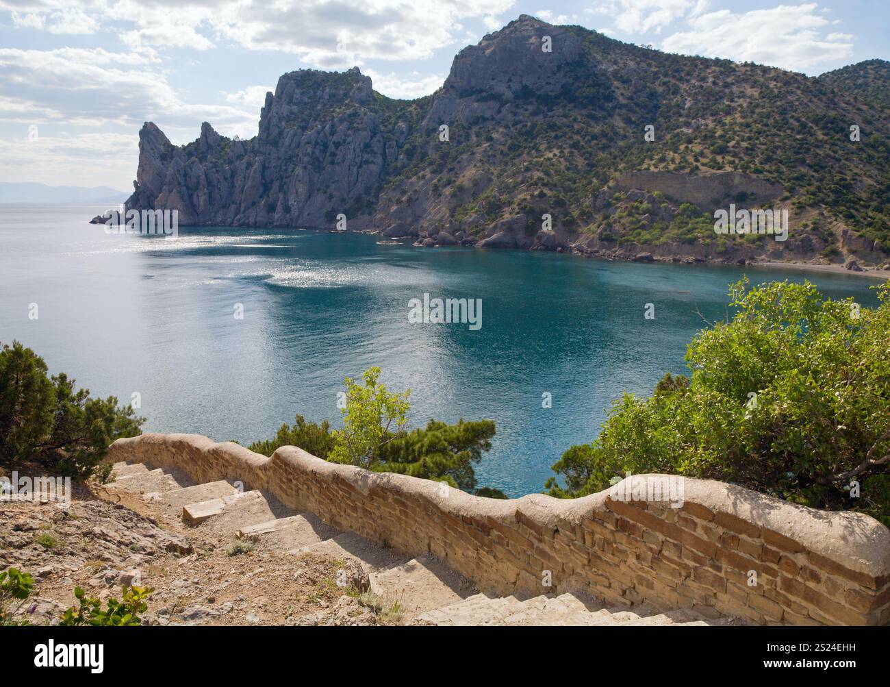 Fanciful bay of "Novyj Svit" reserve (Crimea, Ukraine - descent from ...