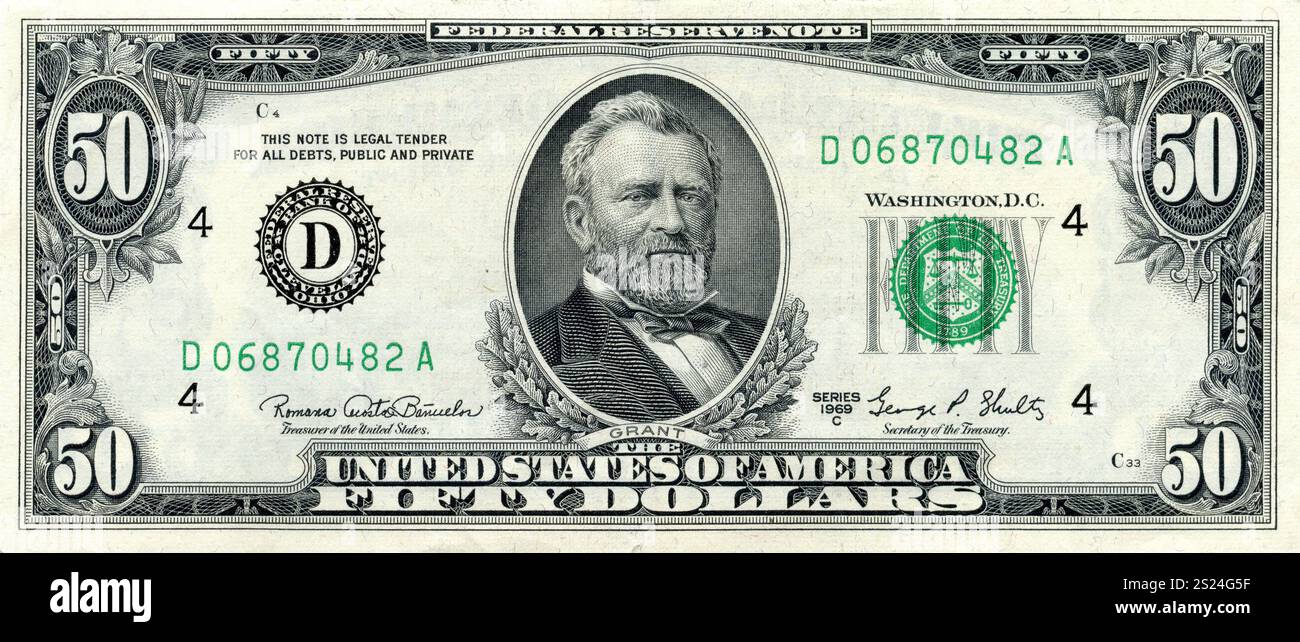 50 dollar bill hi-res stock photography and images - Alamy
