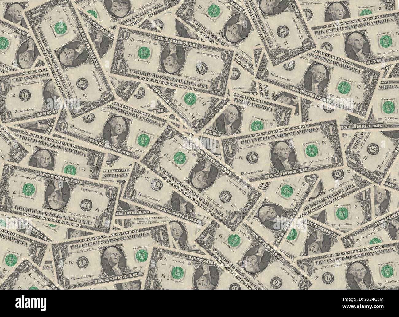 1 dollar bill pattern Stock Photo - Alamy