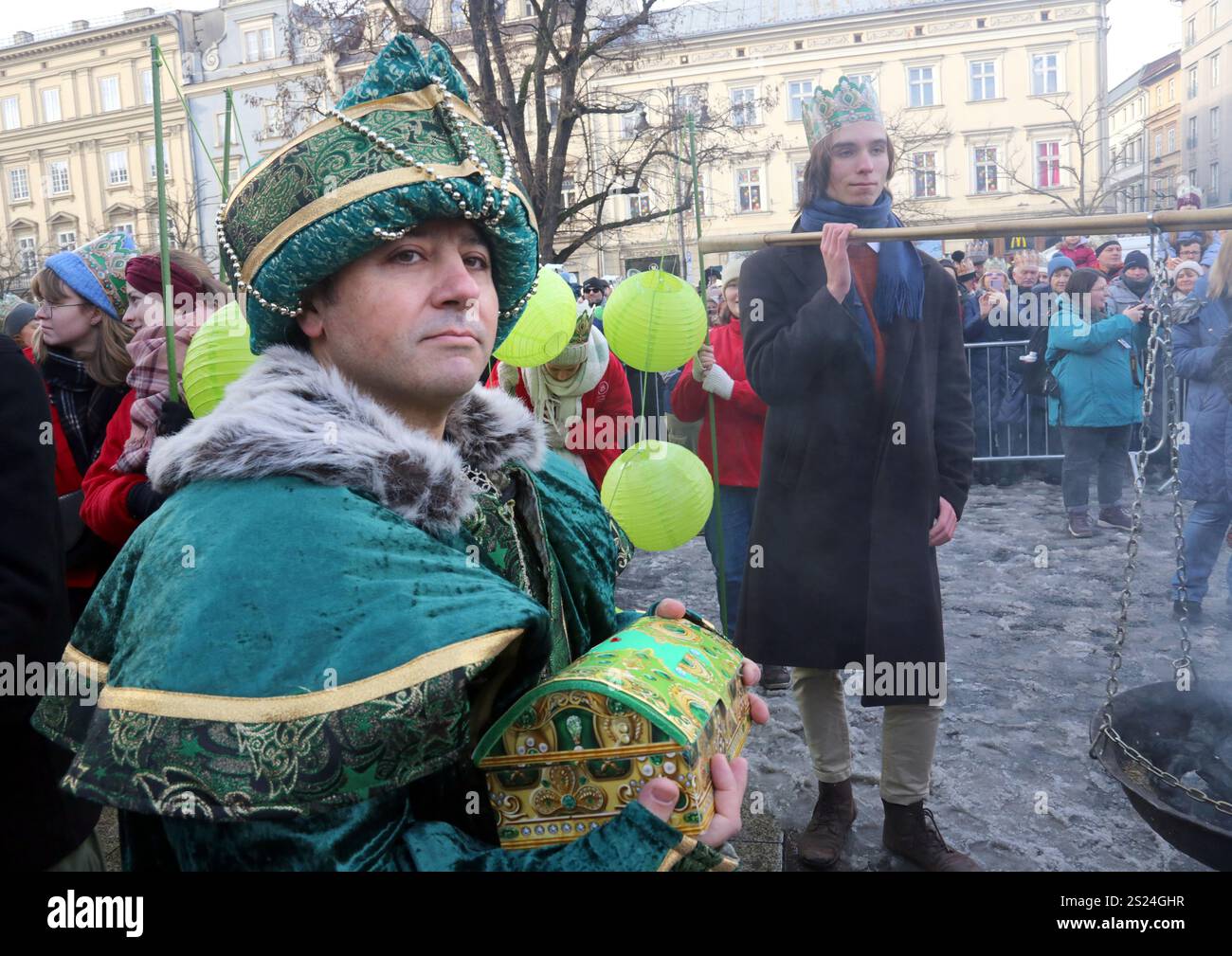 Cracow. Krakow. Poland. The Procession of the Magi - the catholic Feast ...