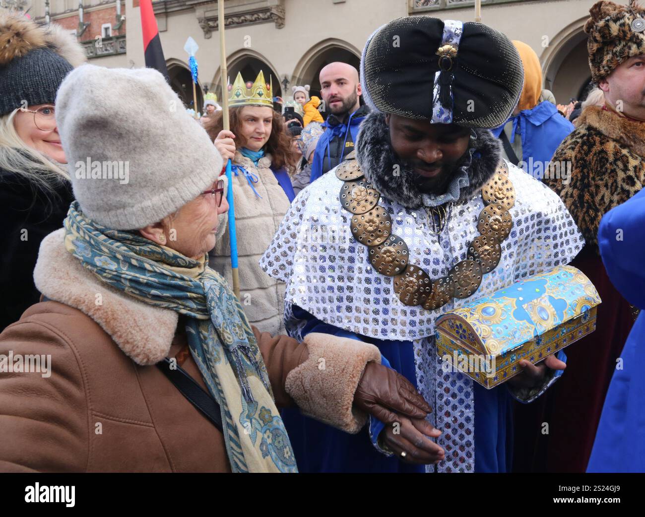 Cracow. Krakow. Poland. The Procession of the Magi - the catholic Feast ...