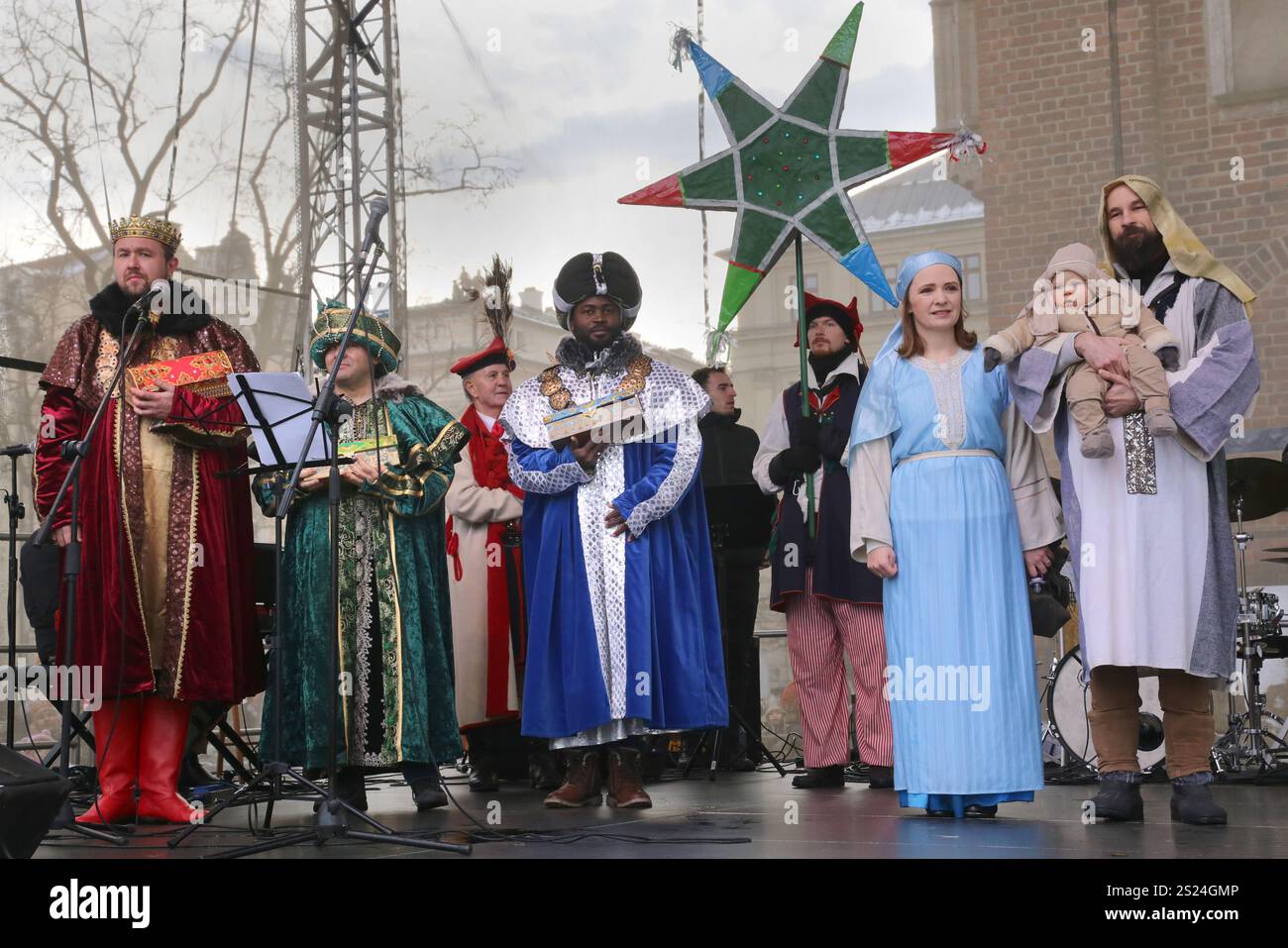 Cracow. Krakow. Poland. The Procession of the Magi - the catholic Feast ...