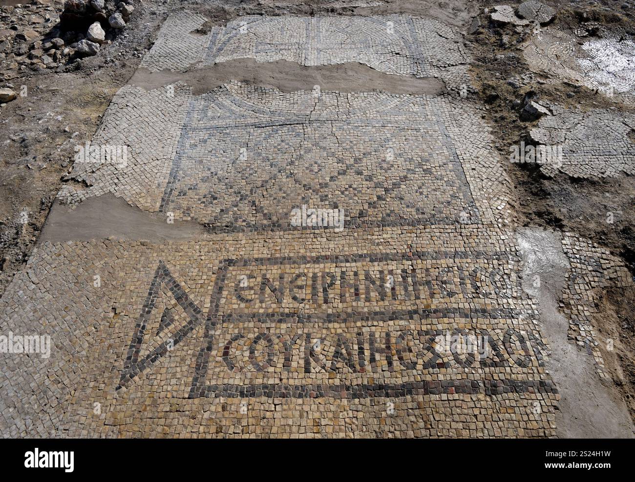 Winepress mosaic hi-res stock photography and images - Alamy