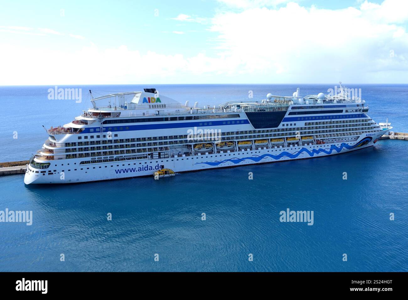 'AIDA' Bella is a Sphinx-class Luxury Cruise Ship Operated by Carnival Corp/Aida Cruises Moored ...