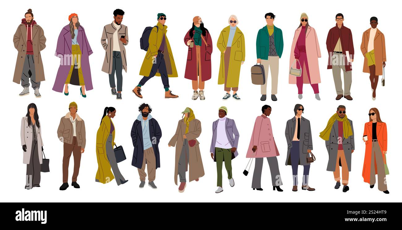 Set woman wearing colorful Stock Vector Images - Alamy