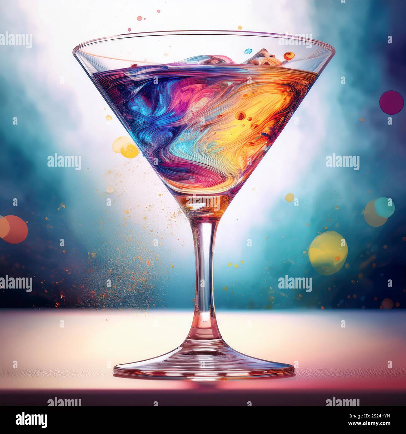 Swirls in vibrant colors hi-res stock photography and images - Alamy
