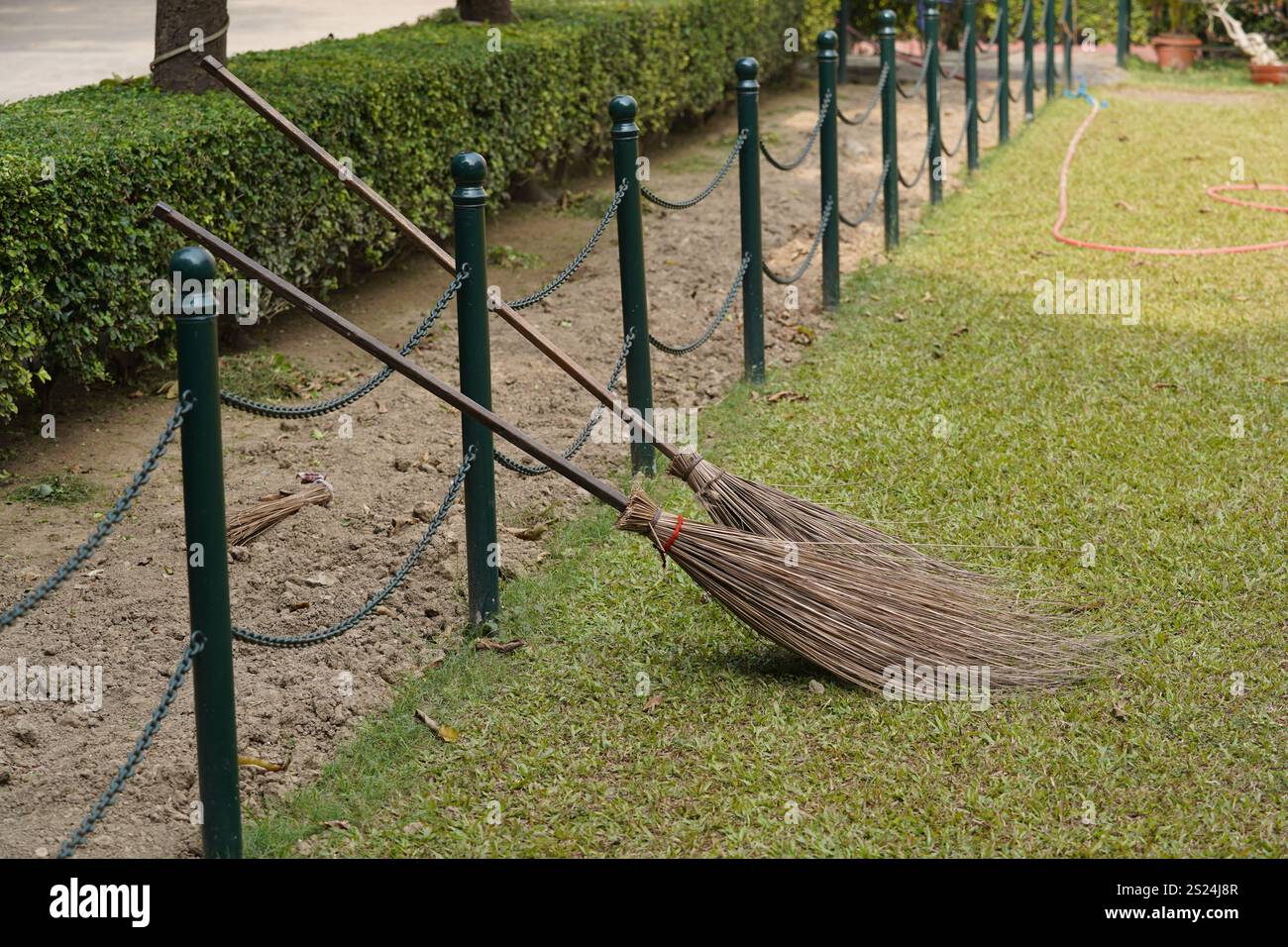 Two brooms. Kolkata, India Stock Photo - Alamy
