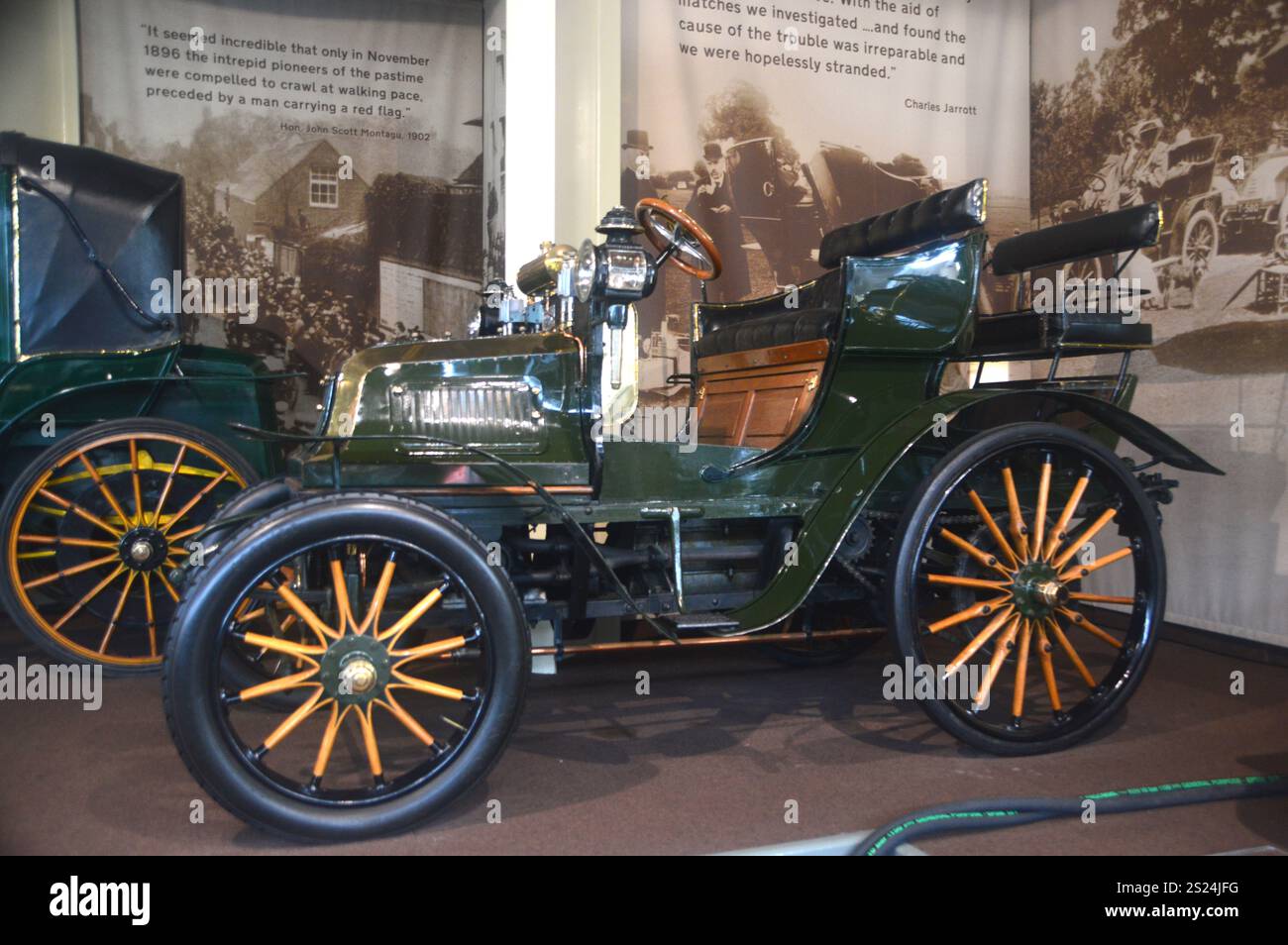 British Daimler 12hp Car (1899) on Display at the National Motor Museum ...