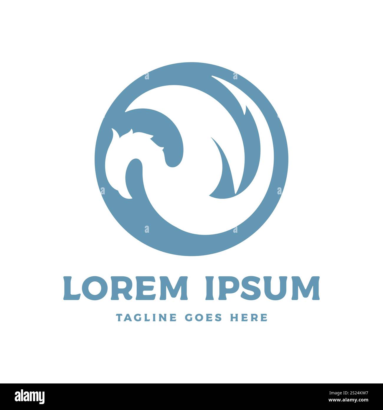 Simple Minimalist Circular Dragon Silhouette Coin Icon Symbol Logo ...