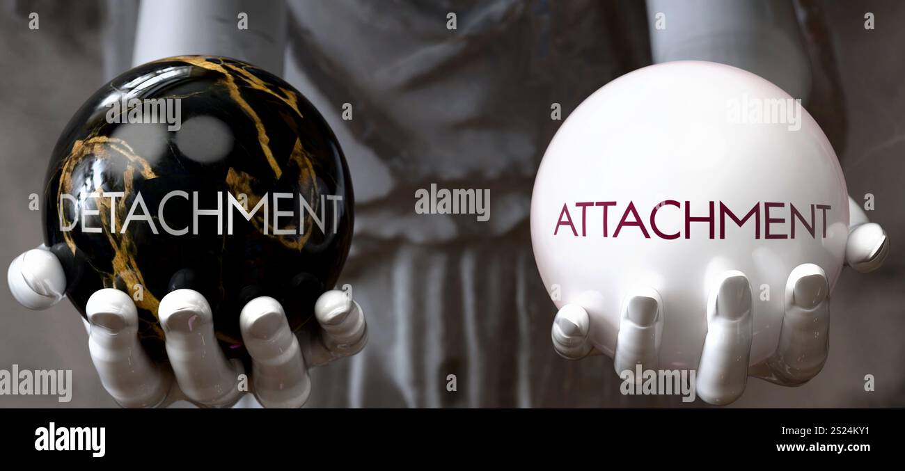 Detachment or Attachment - decide between two options. Greek statue ...