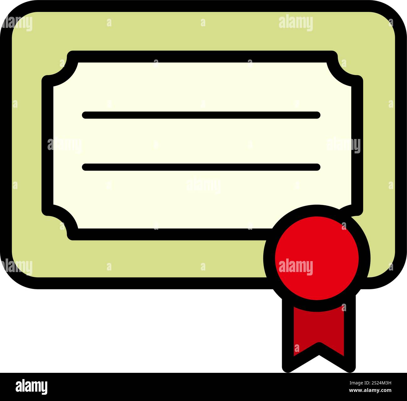 diploma, certificate with ribbon and seal Stock Vector Image & Art - Alamy