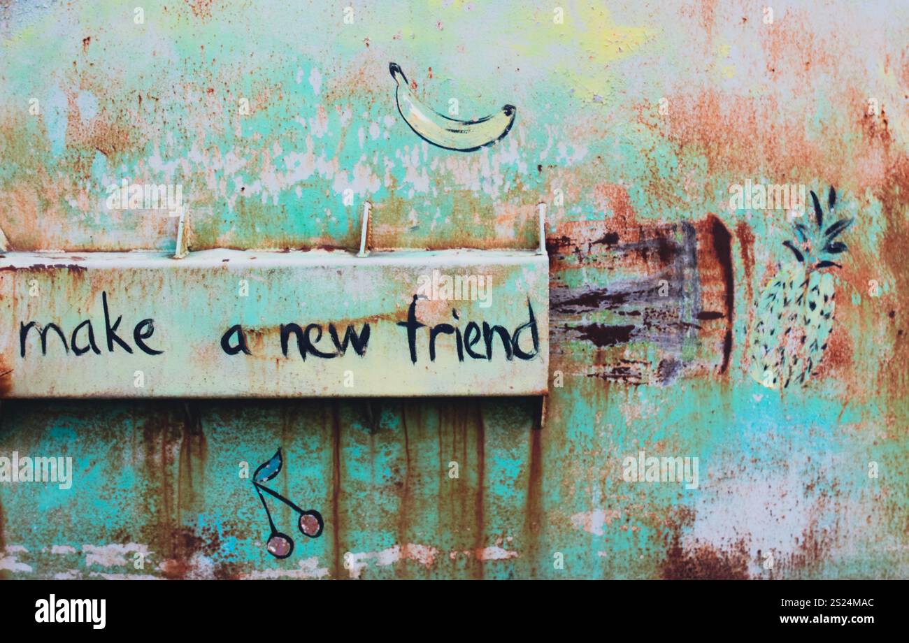 Buntes metallschild hi-res stock photography and images - Alamy