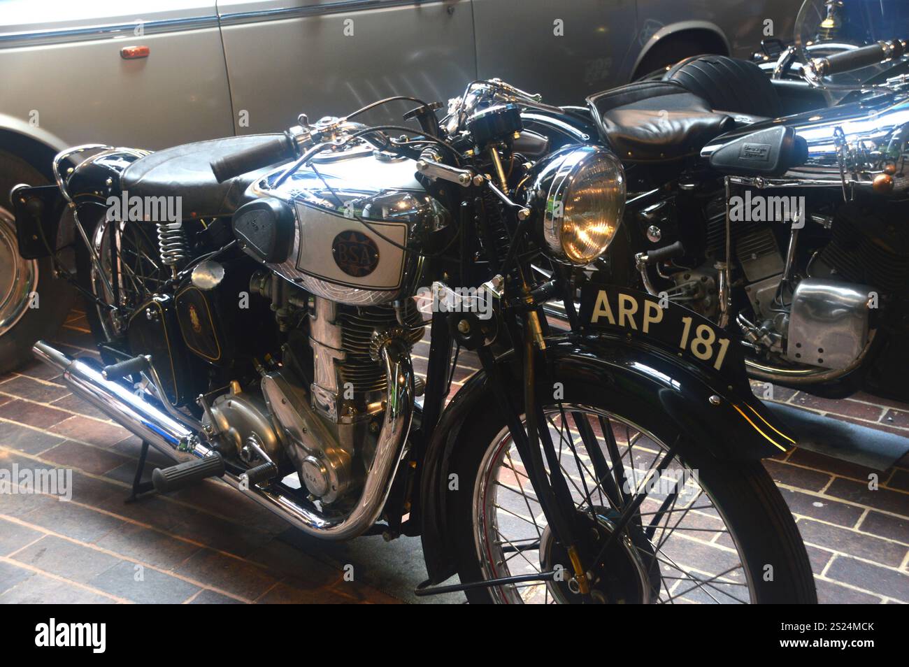 Classic British BSA Gold Star M24 (1939) Motorbike on Display at the ...