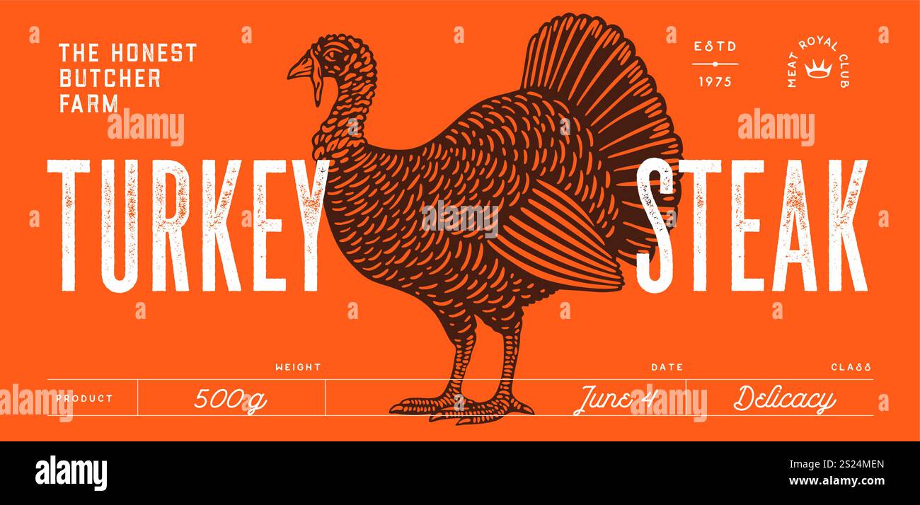 Turkey. Vintage retro print Stock Vector Image & Art - Alamy