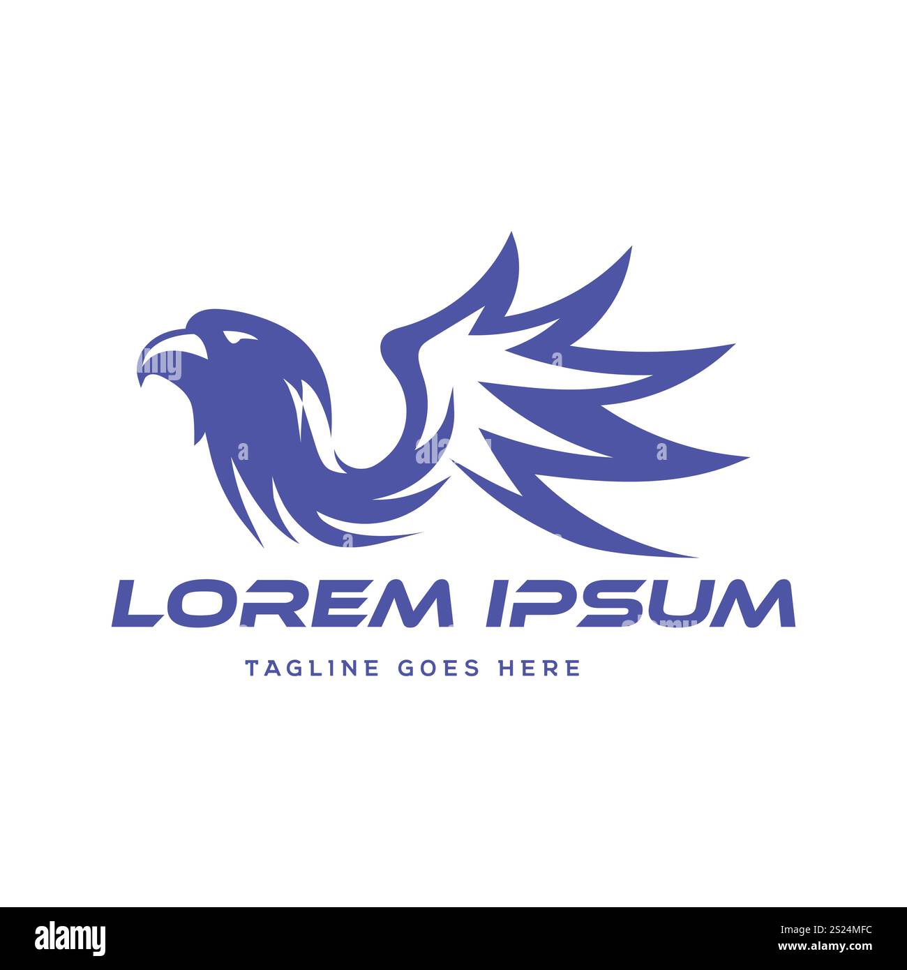 Strong Angry Eagle Falcon Hawk Vow Kite Phoenix Wings Badge Emblem ...